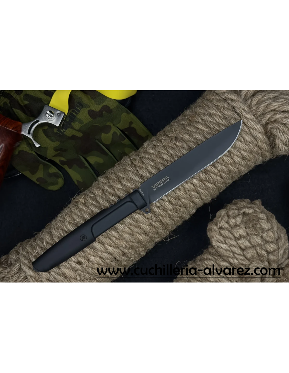 Extrema ratio VIPERA Total Black M390 0484/M3/BLK/BLK con hoja de acero ...